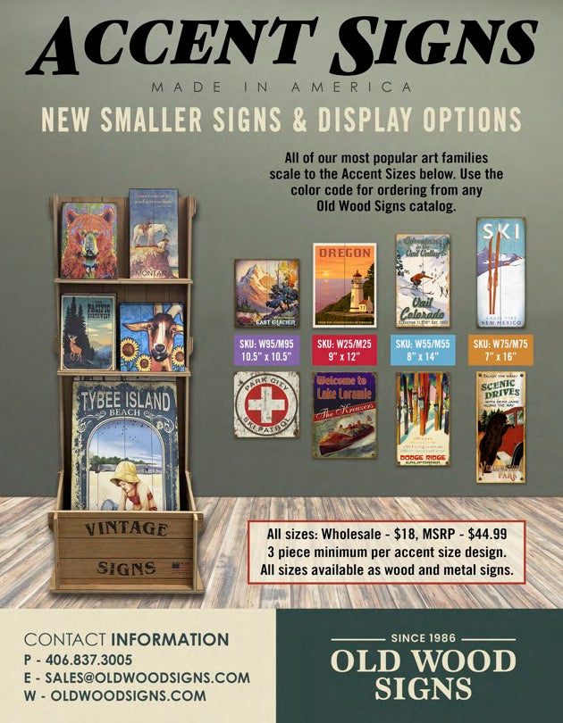 ACCENT SIGNS – Old Wood Signs Wholesale
