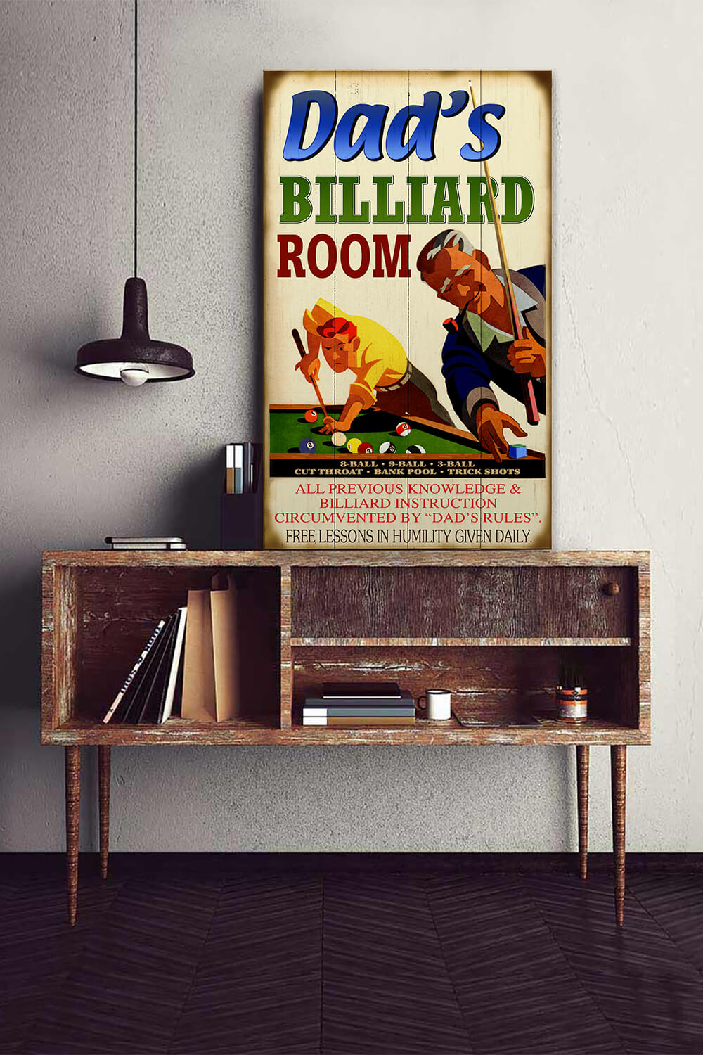 BAR & BILLIARDS – Old Wood Signs Wholesale