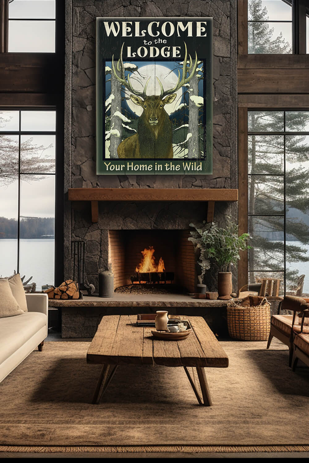 CABIN & LODGE – Old Wood Signs Wholesale