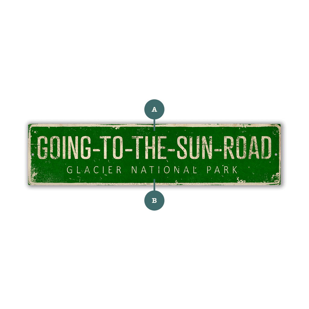 Landmark Classic Custom Signs: Green 2 - Wall Decor – Old Wood Signs ...