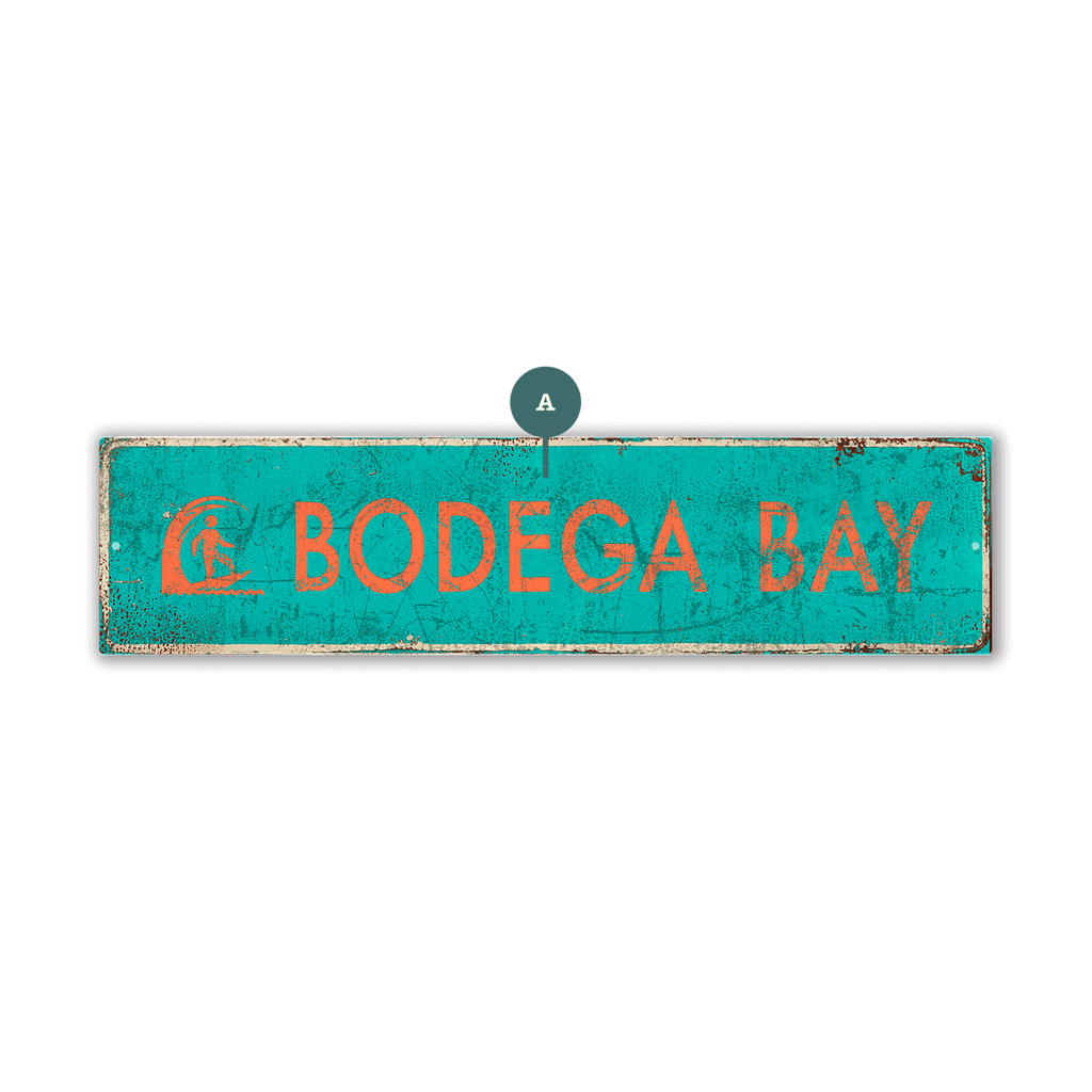 Landmark Surf Custom Signs: Turquoise - Wall Decor – Old Wood Signs ...