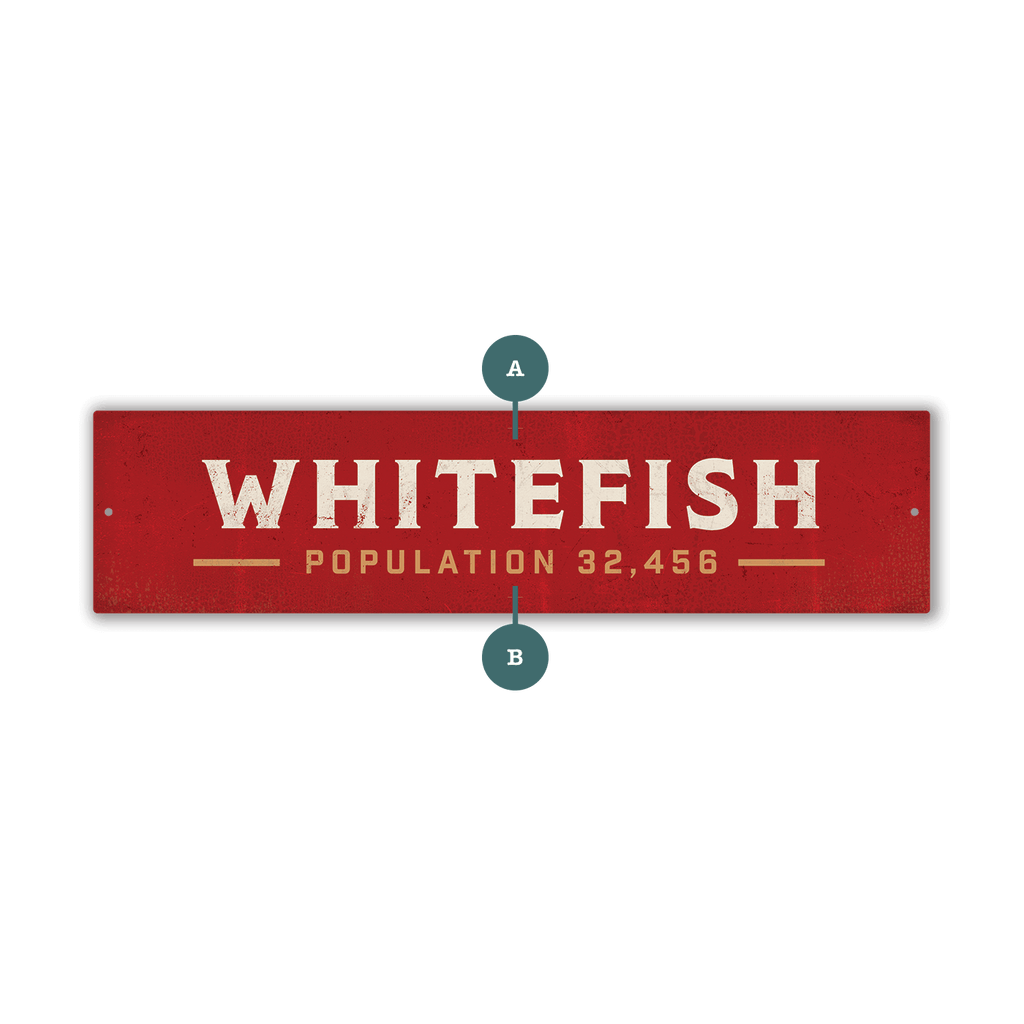 Landmark Signature Custom Signs: Red 2 - Wall Decor – Old Wood Signs ...