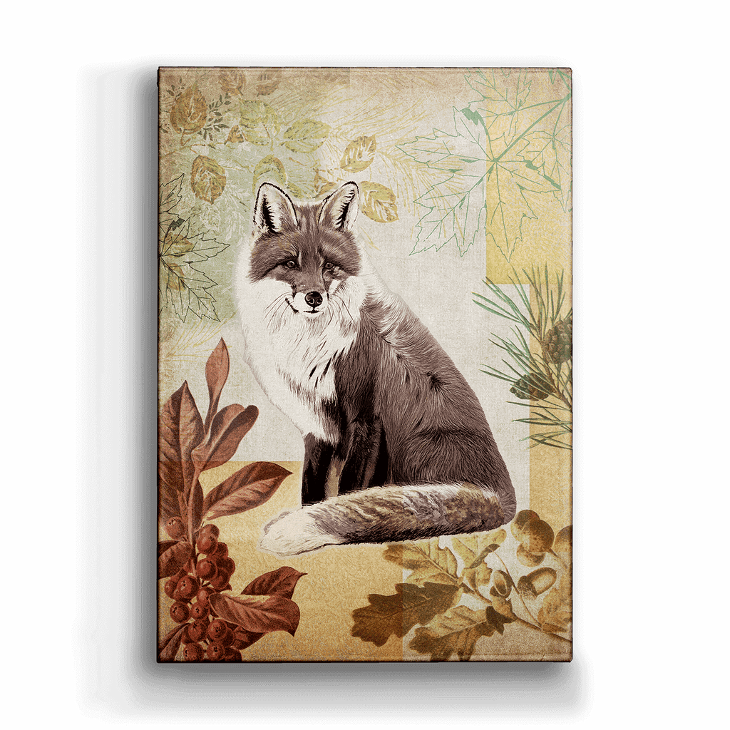 Wildwood Fox - Metal Box Art – Old Wood Signs Wholesale