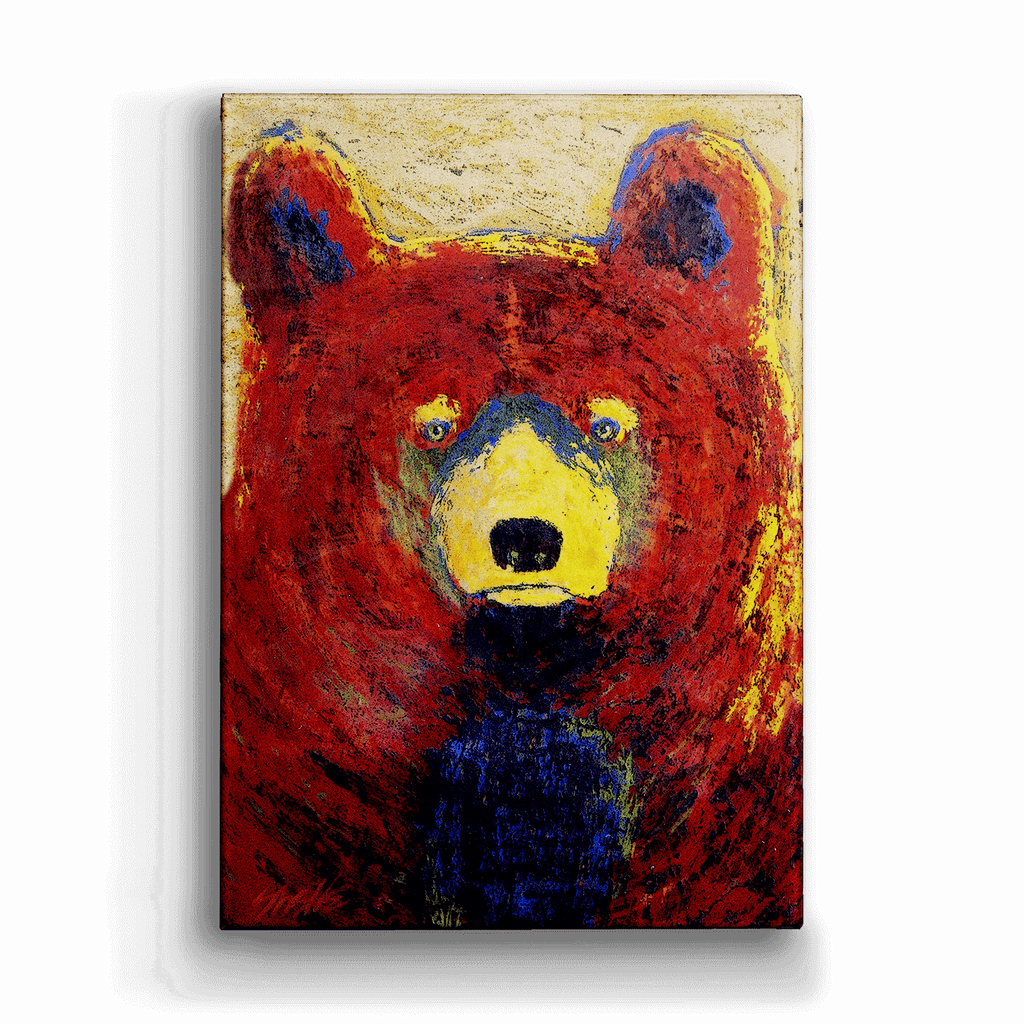 Red Bear - Metal Box Art – Old Wood Signs Wholesale