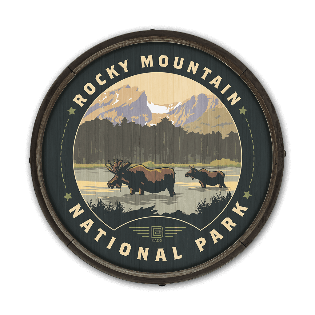 Rocky Mountain National Park: Marshland Moose - Barrel End Wall Art ...