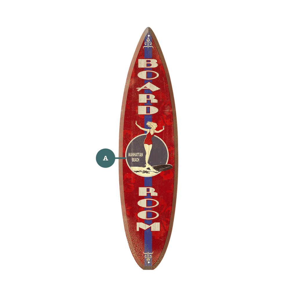 Boardroom Classic - Surfboard Wall Art – Old Wood Signs Wholesale