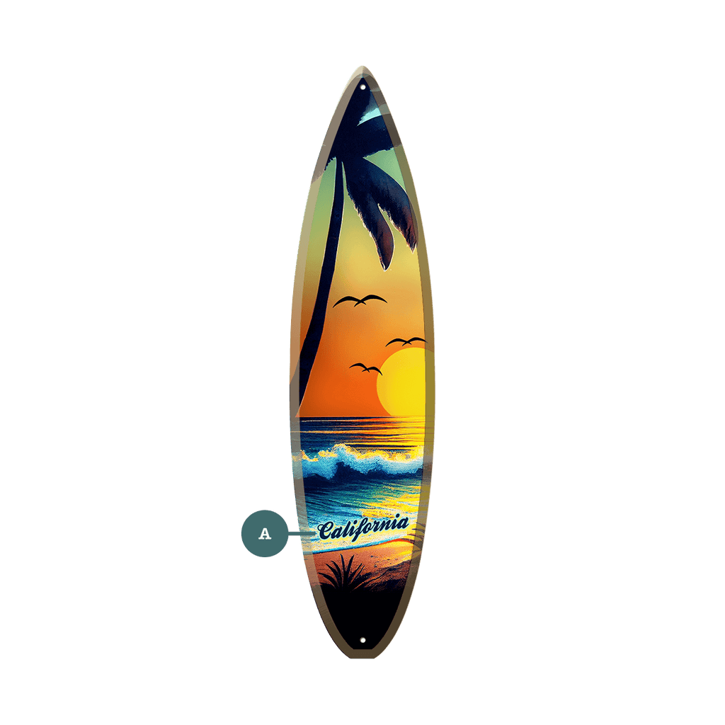 Sunset Surf - Surfboard Wall Art – Old Wood Signs Wholesale