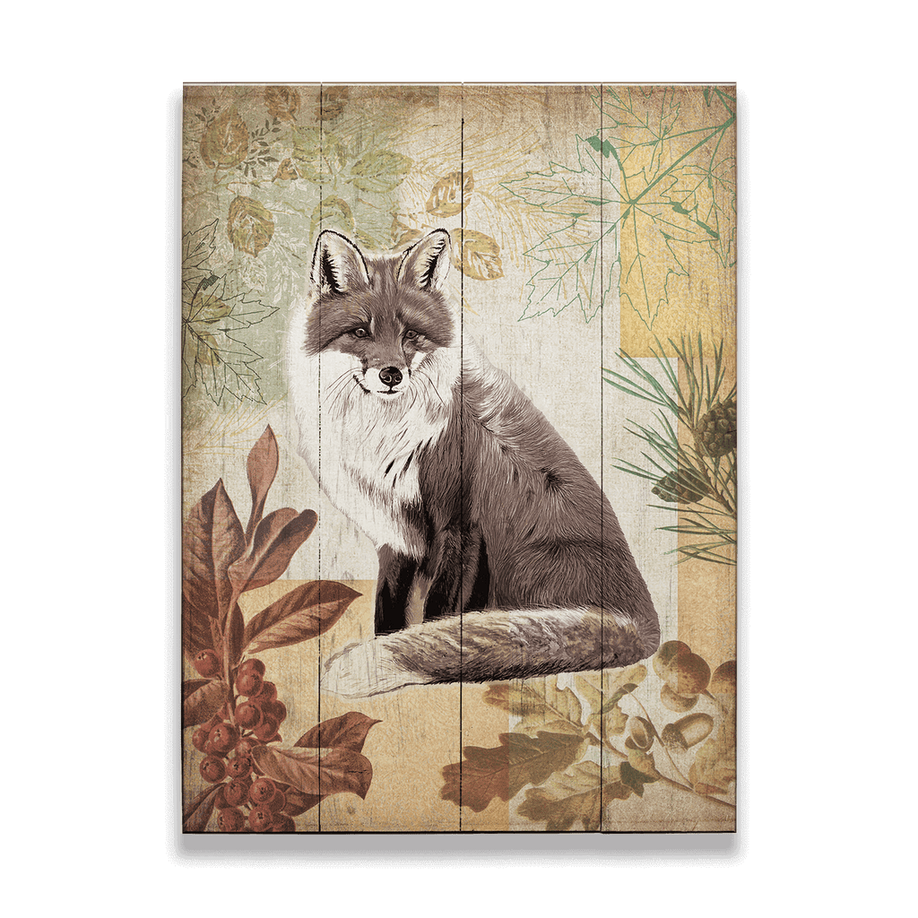 Wildwood Fox - Wood & Metal Wall Art – Old Wood Signs Wholesale