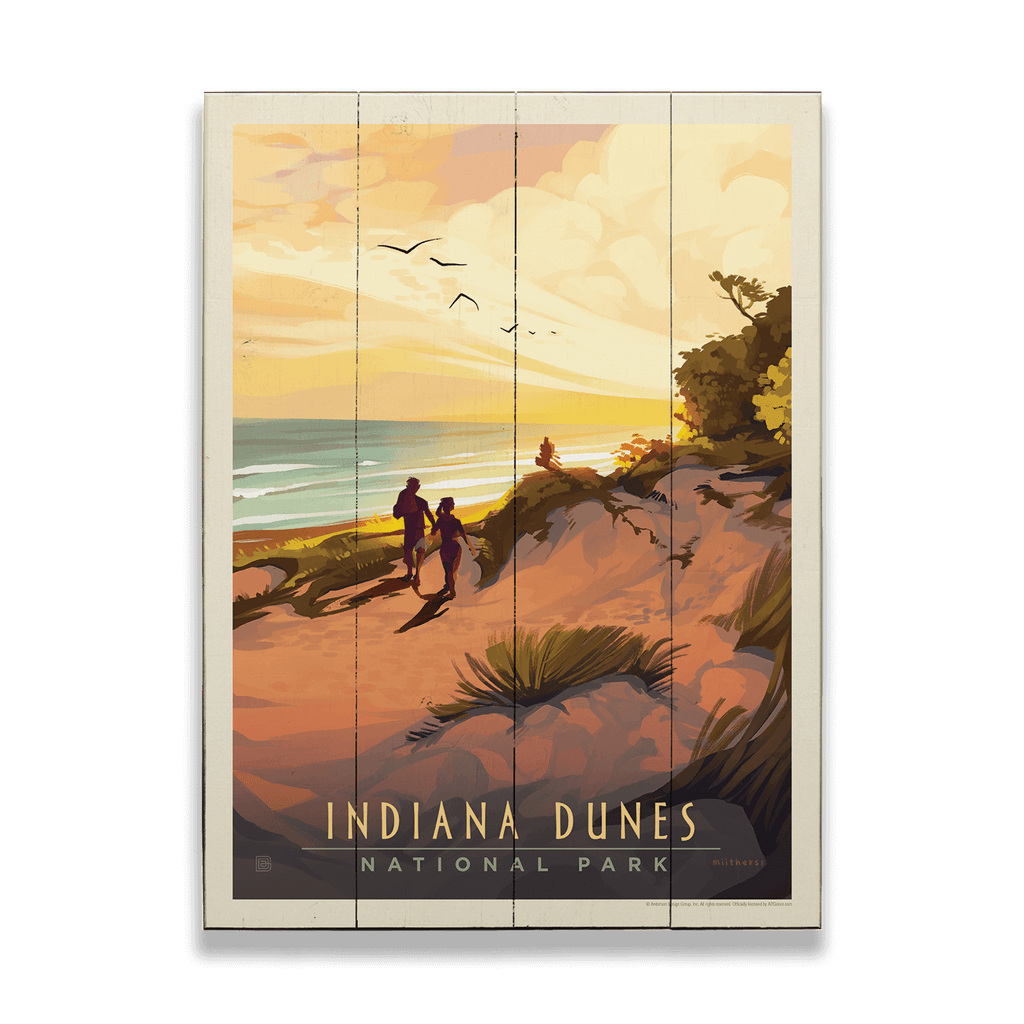 Indiana Dunes National Park: Daybreak - Wood & Metal Wall Art – Old ...