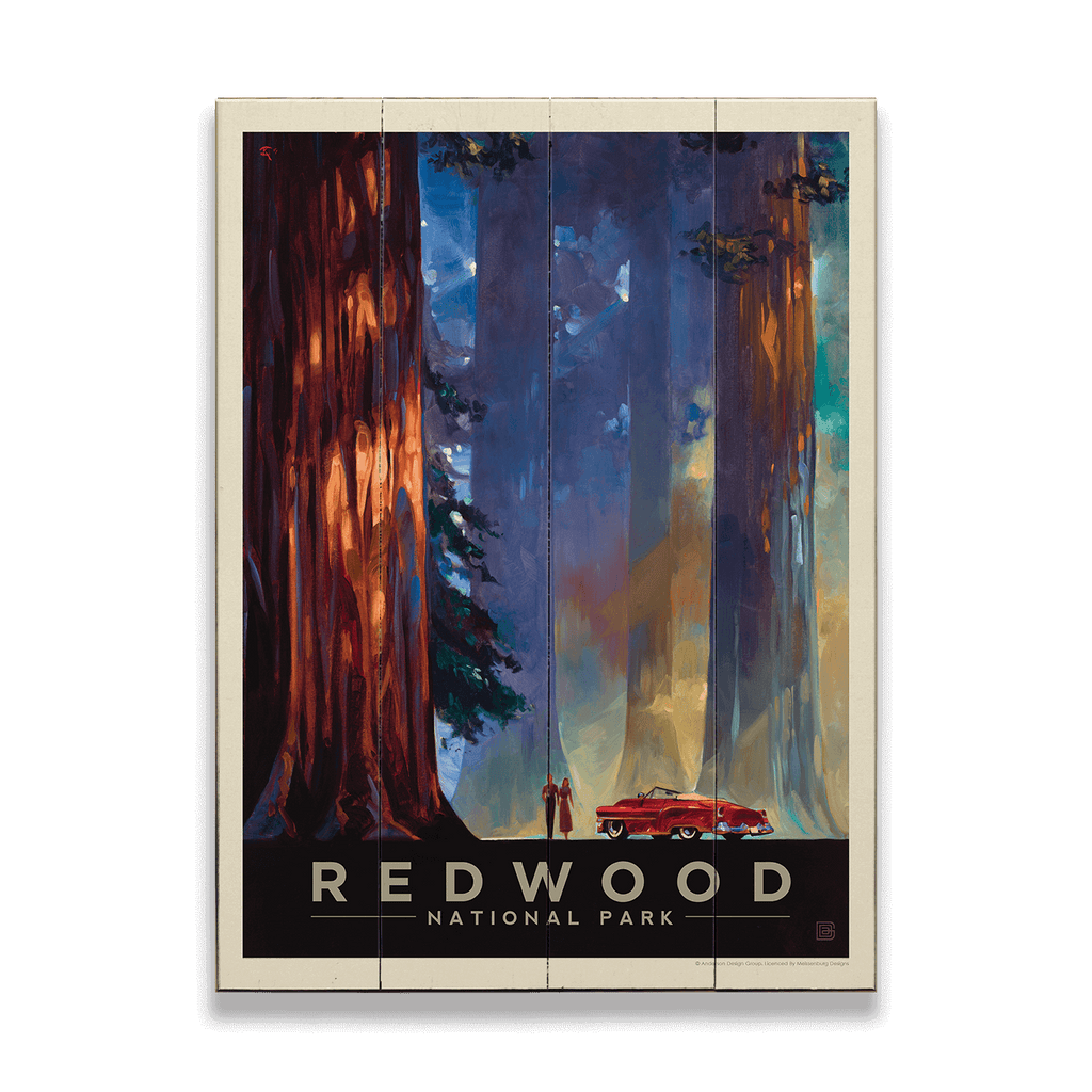 Redwood National Park: Twilight Titans - Wood & Metal Wall Art – Old ...
