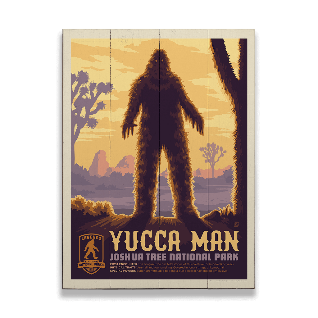 Yucca Man: The Desert Phantom - Wood & Metal Wall Art – Old Wood Signs ...