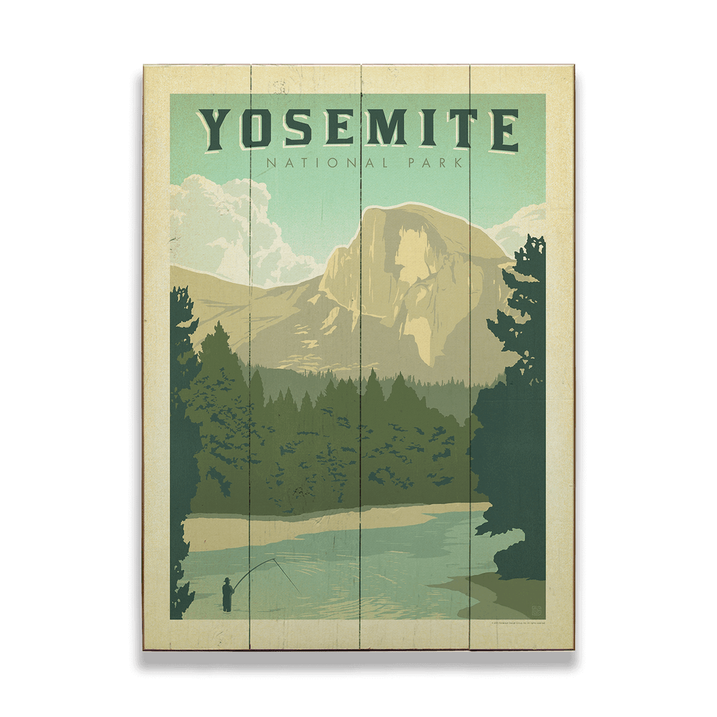 Yosemite National Park: Half Dome 1 - Wood & Metal Wall Art – Old Wood ...