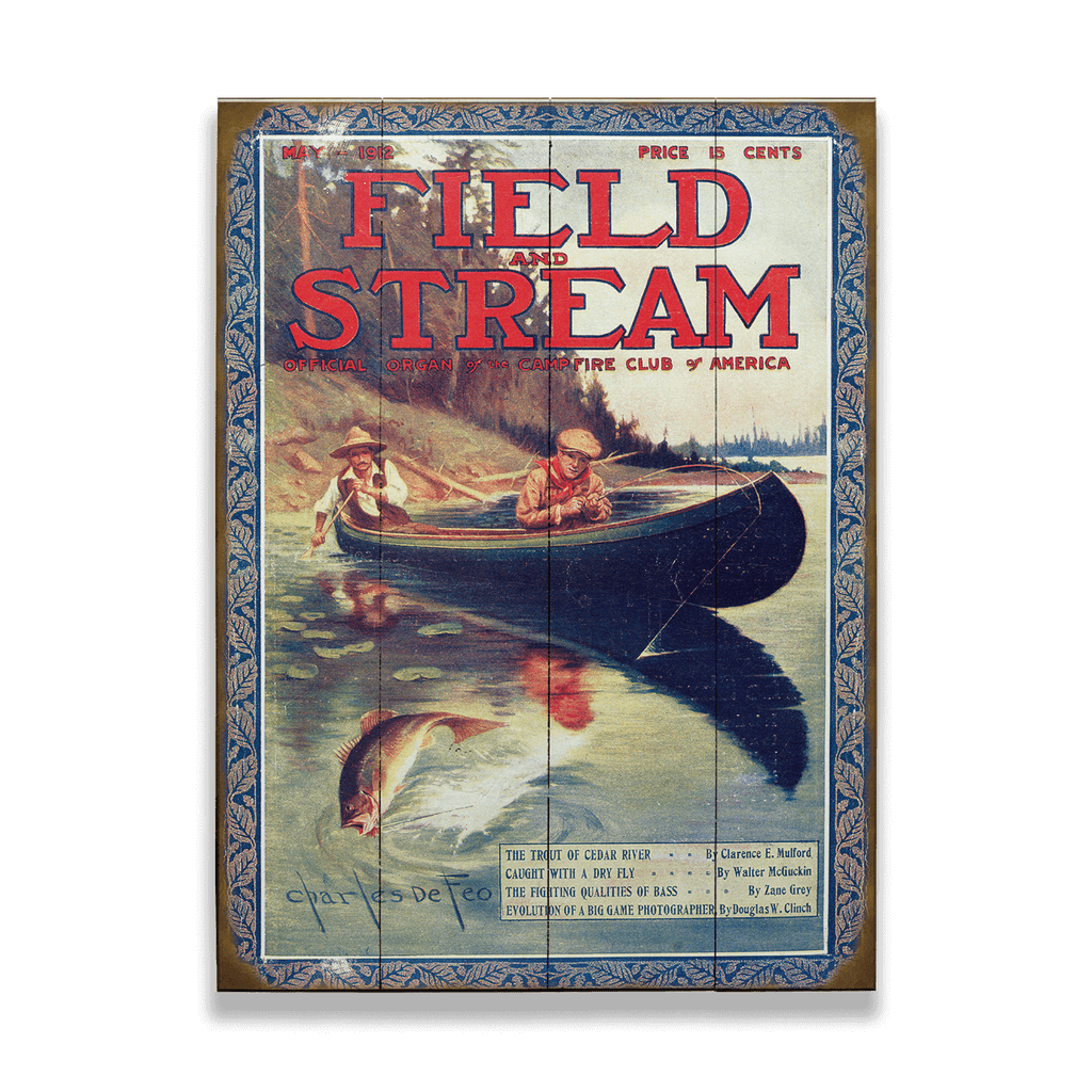 Field & Stream Cover May 1912 - Wood & Metal Wall Art – Old Wood Signs ...
