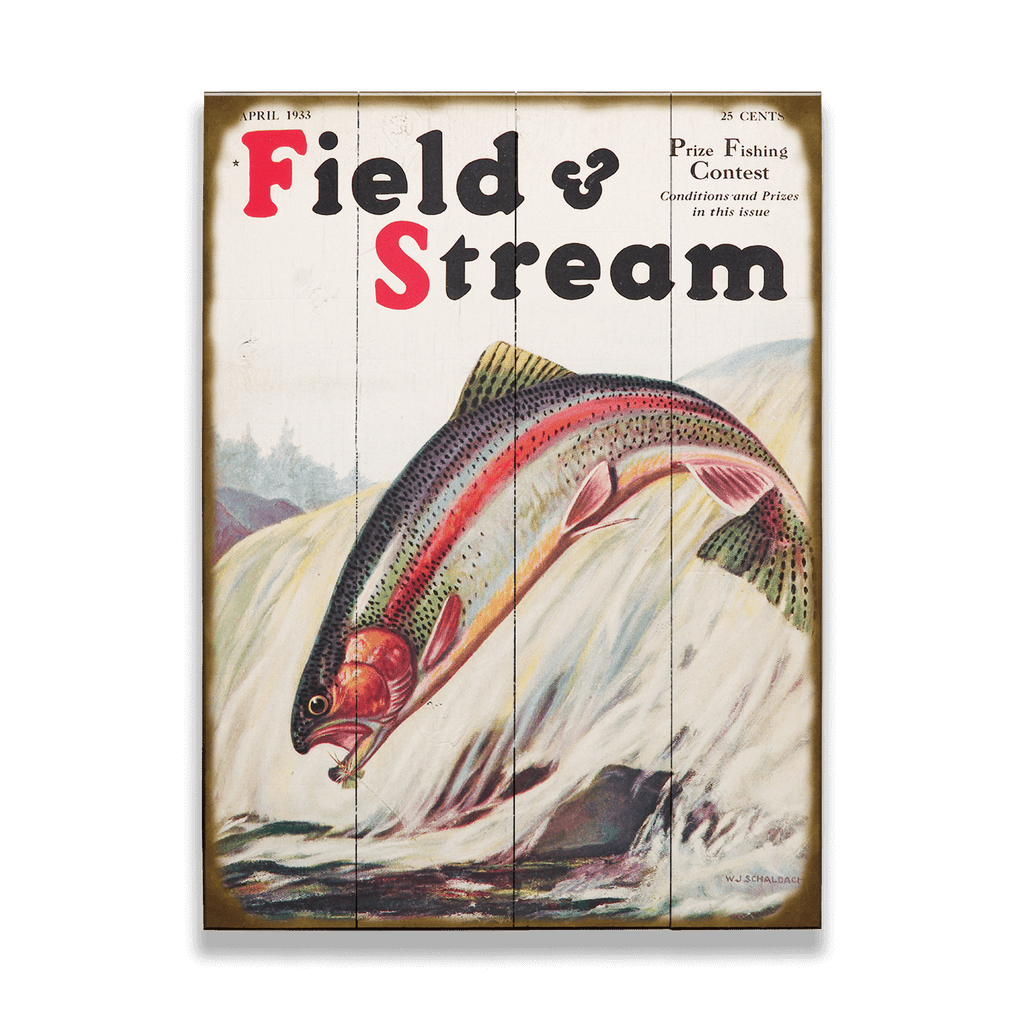 Field & Stream Cover April 1933 - Wood & Metal Wall Art – Old Wood ...