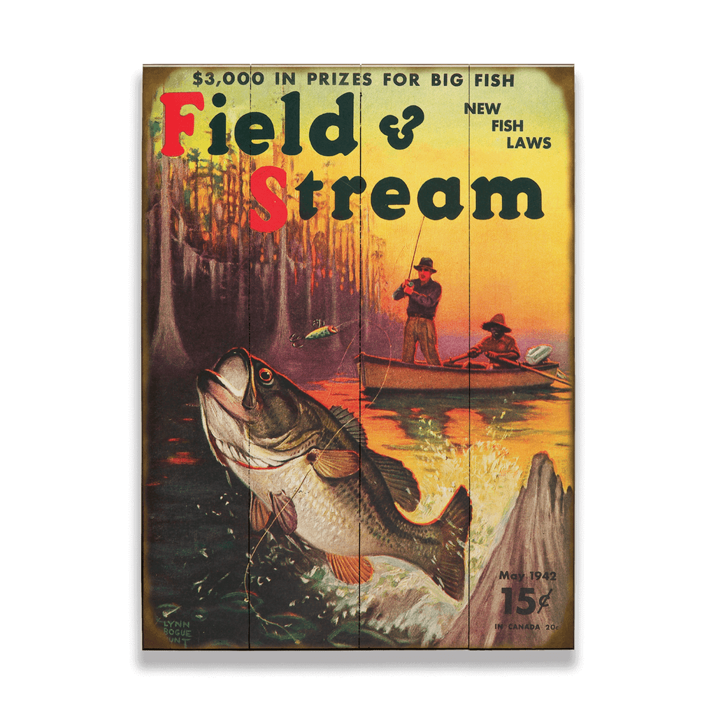 Field & Stream Cover May 1942 - Wood & Metal Wall Art – Old Wood Signs ...