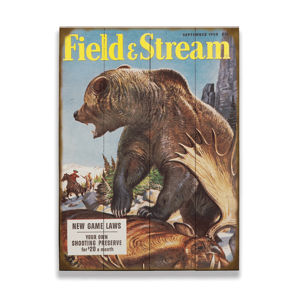 Field & Stream Cover September 1954 - Wood & Metal Wall Art – Old Wood ...
