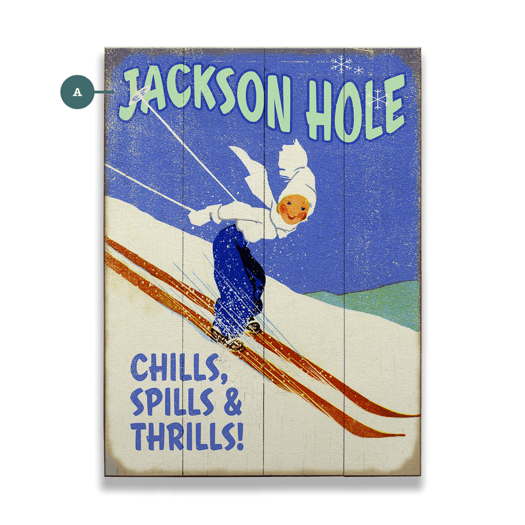 Chills Spills & Thrills - Wood & Metal Wall Art – Old Wood Signs Wholesale