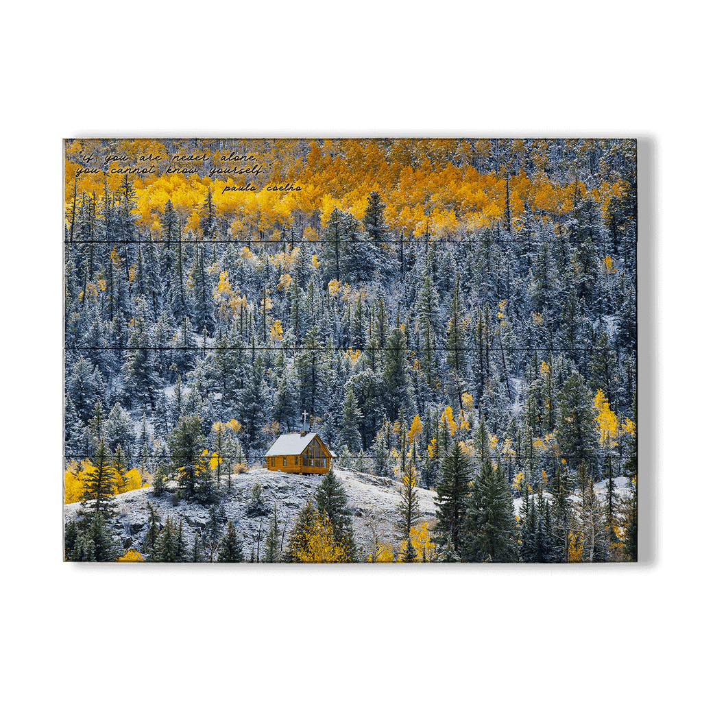 Chapel on a Hill - Wood & Metal Wall Art – Old Wood Signs Wholesale