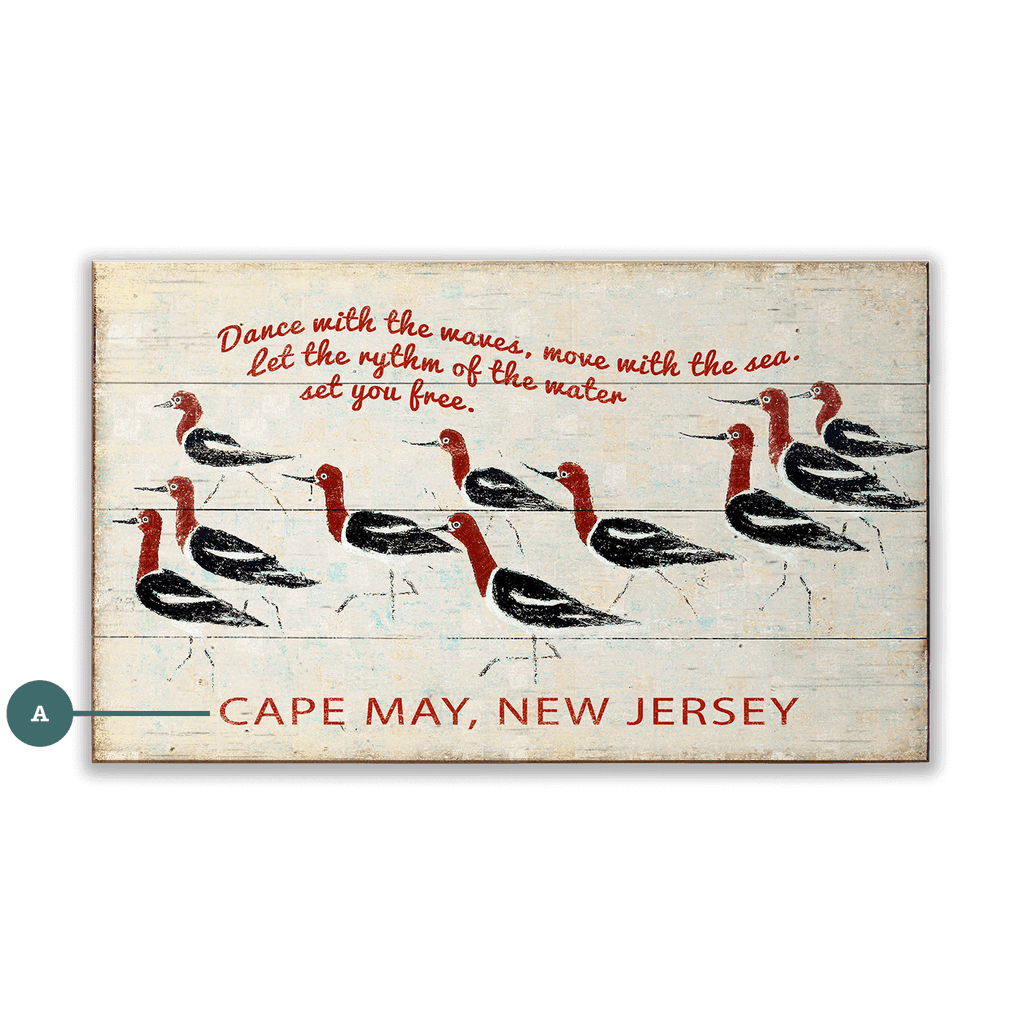 Beachcombers - Wood & Metal Wall Art – Old Wood Signs Wholesale